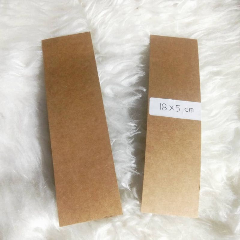Jual Alas Aksesoris Kraft uk.18x5 cm isi 100 lembar | Shopee Indonesia