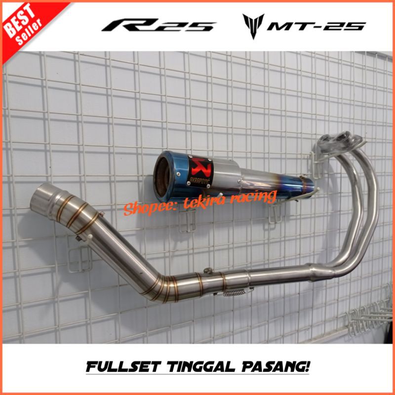 Jual Knalpot YZF R25 MT25 Akrapovic Gp M1 Lorenzo Blue Half | Shopee ...