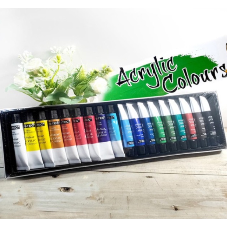 Jual CAT ACRYLIC V-TEC 6ML 12 WARNA - ACRYLIC COLOUR | Shopee Indonesia