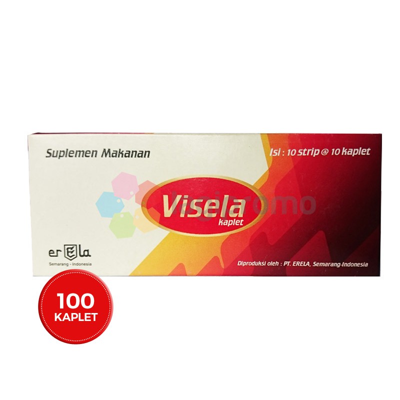 Jual Erela Visela 100 Kaplet Vitamin Suplemen Asam Folat Ibu Hamil dan ...