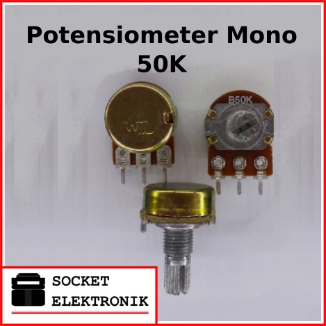 Jual Potensiometer Stereo 50K Ohm Merk WL | Shopee Indonesia