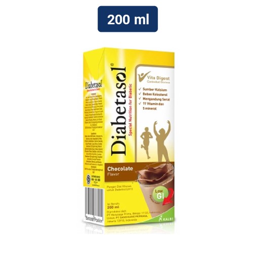 Jual Diabetasol Susu UHT Chocolate 200 mL | Shopee Indonesia