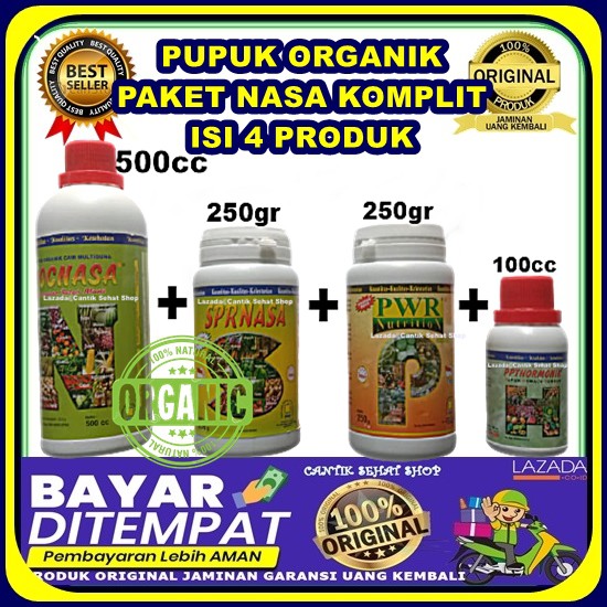 Jual PUPUK NASA ISI 4 PCS / POWER NUTRITION 250gr Dan SUPRNASA 250GR ...