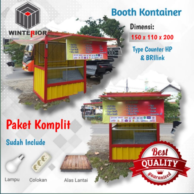 Jual Booth Container / Gerobak Kontainer / Gerobak Booth / Stand Container / Booth Container ...