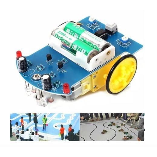 Jual D2-1 DIY KIT Robot Tracking Line Follower Smart Car LM393 Dual ...
