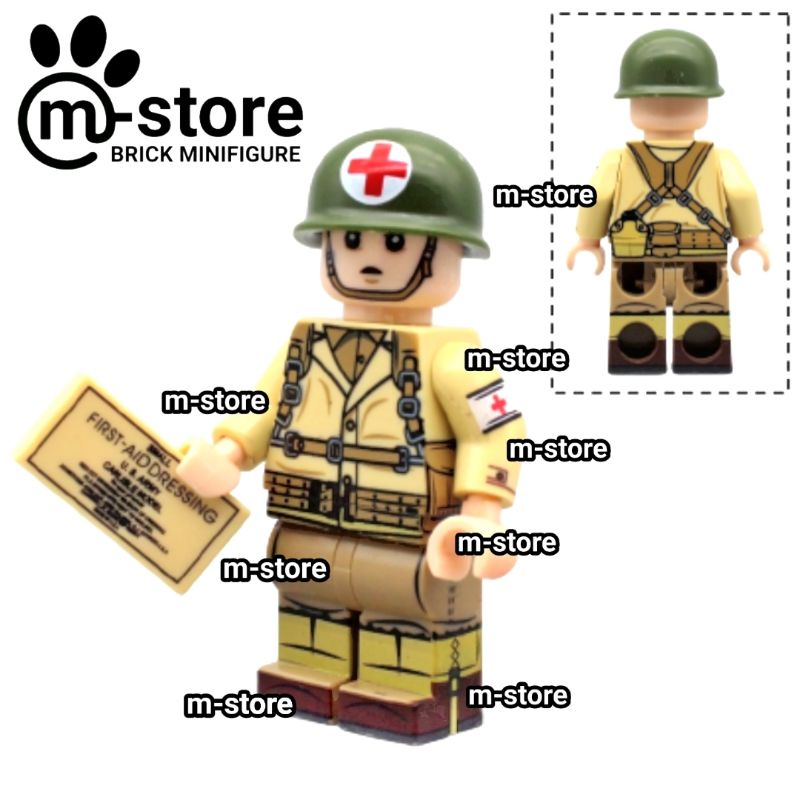 Jual brick WWII US ARMY medic mini toy figure | Shopee Indonesia