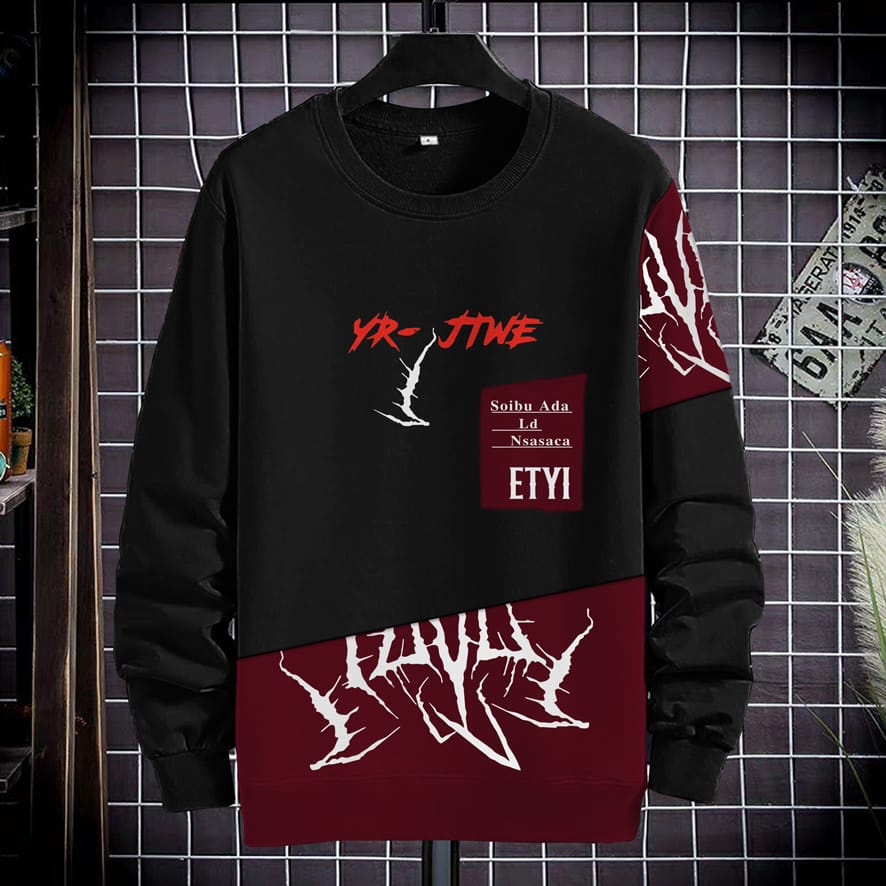 Jual Sweater Pria Kombinasi JTWE Sweater Lengan Panjang Pria Sweater ...