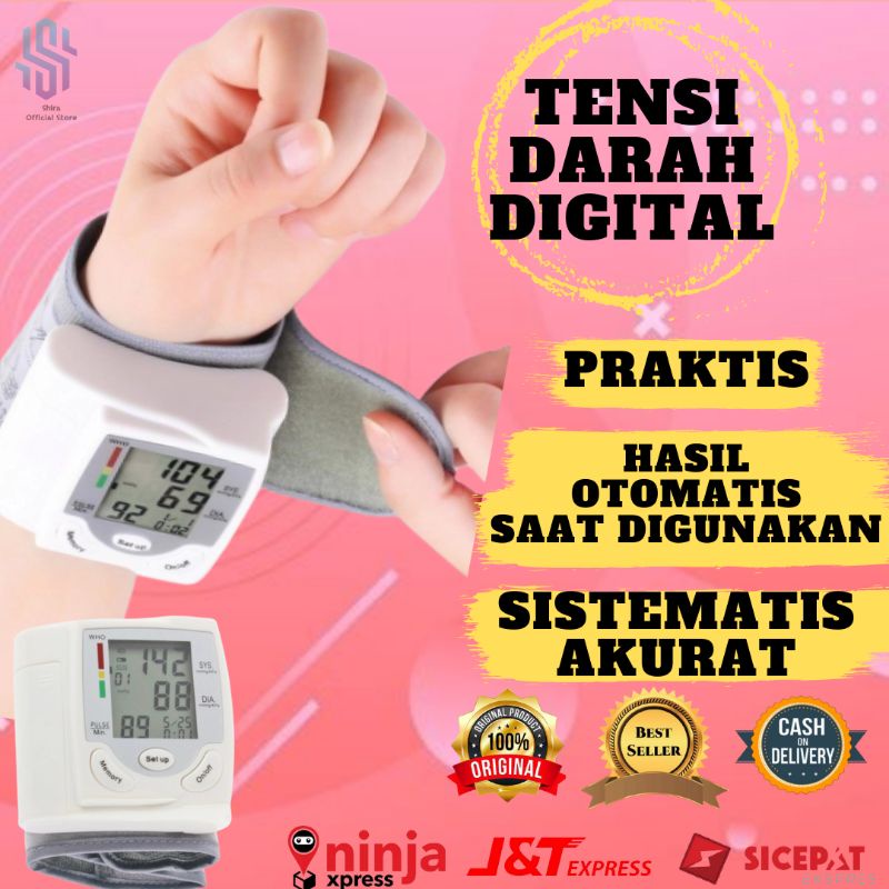 Jual Tensimeter Lengan Digital Alat Ukur Tekanan Darah Digital | Shopee ...