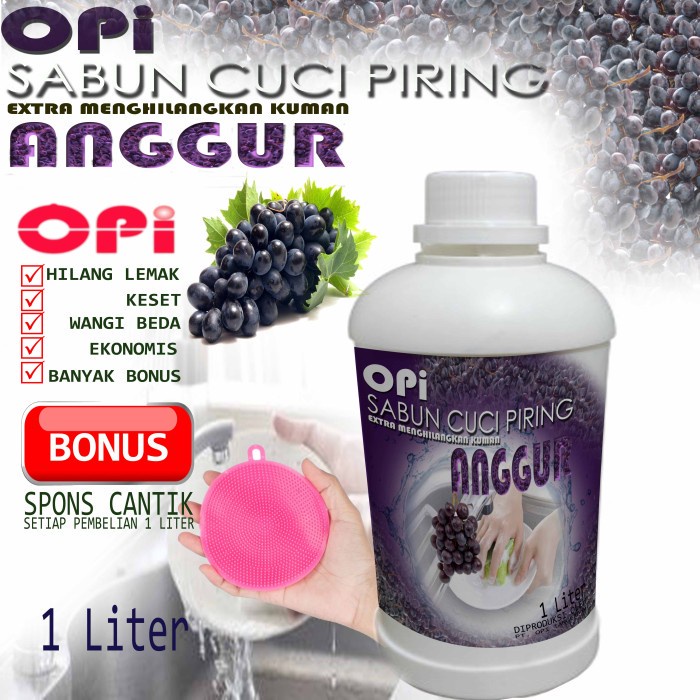 Jual Sabun Cuci Piring 1 Liter Anggur dan 8 varian wangi lain New ...