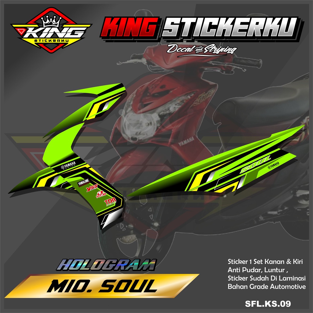 Jual Stiker Mio Soul Karbu / Lama - Decal Sticker Striping Standar Mio ...