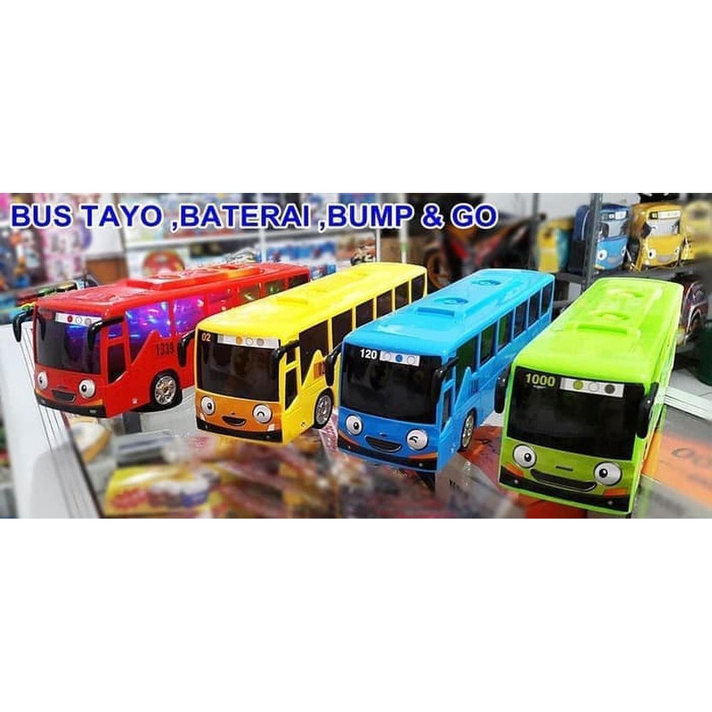 Jual MOBIL TAYO BUMP AND GO Musik Lampu 3D Mainan Anak Cowok Laki Aman Toys | Shopee Indonesia