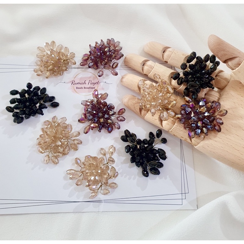 Jual Payet Bunga 3D Crystal Ceko | Shopee Indonesia