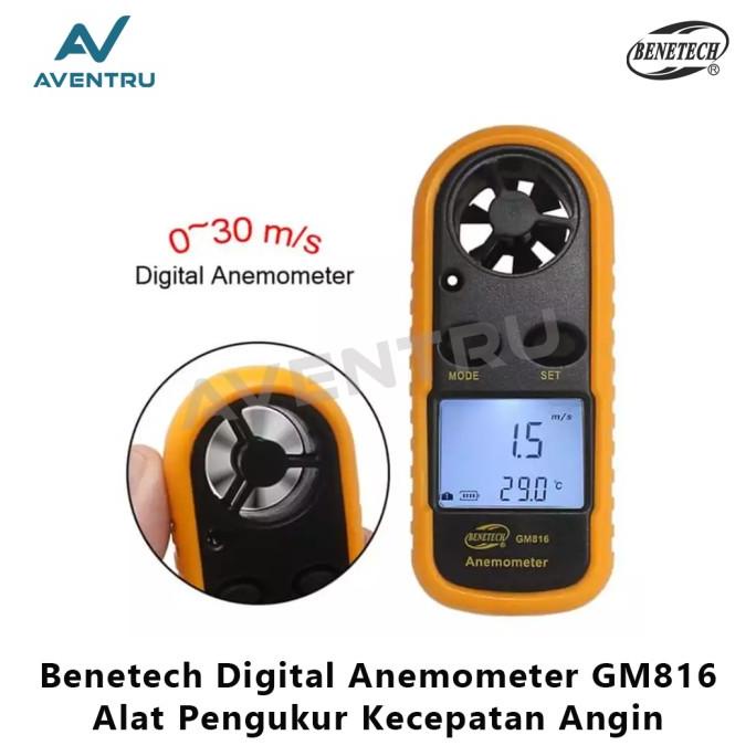 Jual Digital Anemometer with Thermometer Alat Ukur Kecepatan Angin dan ...