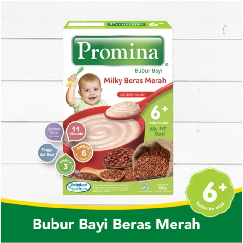 Jual Promina Bubur Bayi Beras Merah 120 gr x 2 | Shopee Indonesia