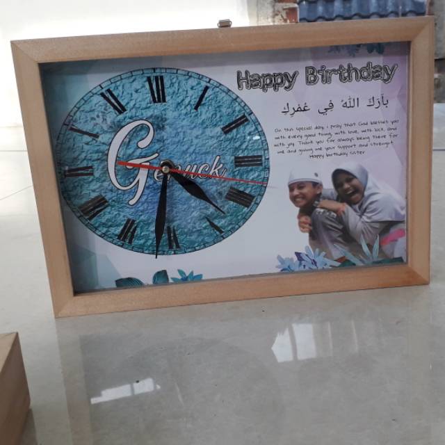 Jual JAM CUSTOM/ JAM KALIGRAFI MURAH/Kaca AKRILIK ANTI PECAH | Shopee ...