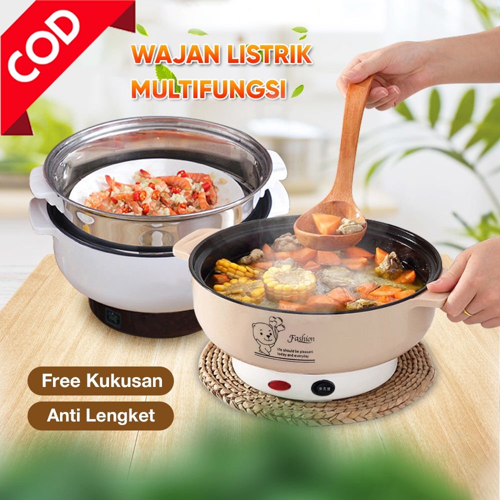 Jual Panci Listrik Multifungsi 22cm Free Kukusan Panci Listrik ...