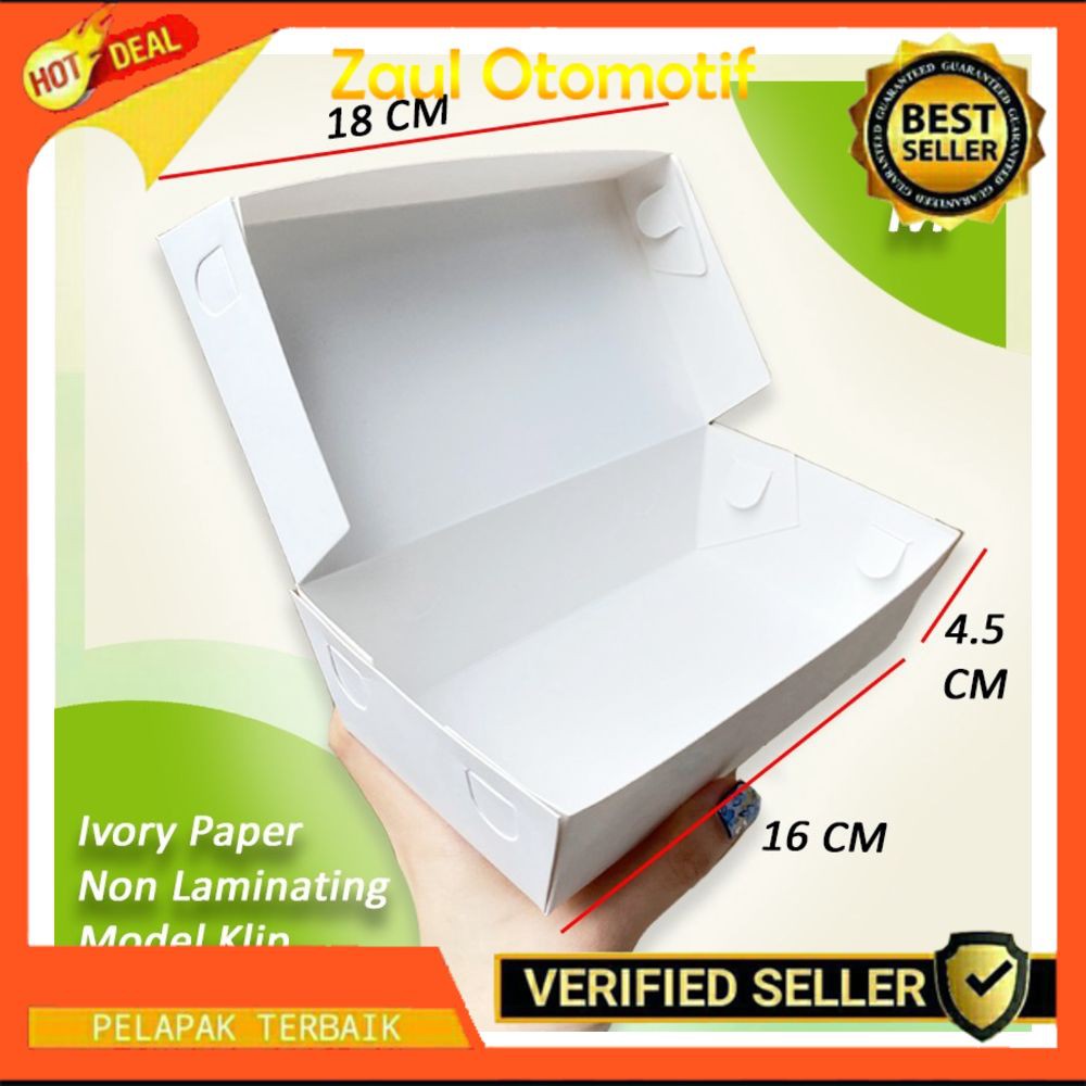Jual Promo Paper Lunch Box M Take Away Box Tempat Wadah Kotak Makan ...