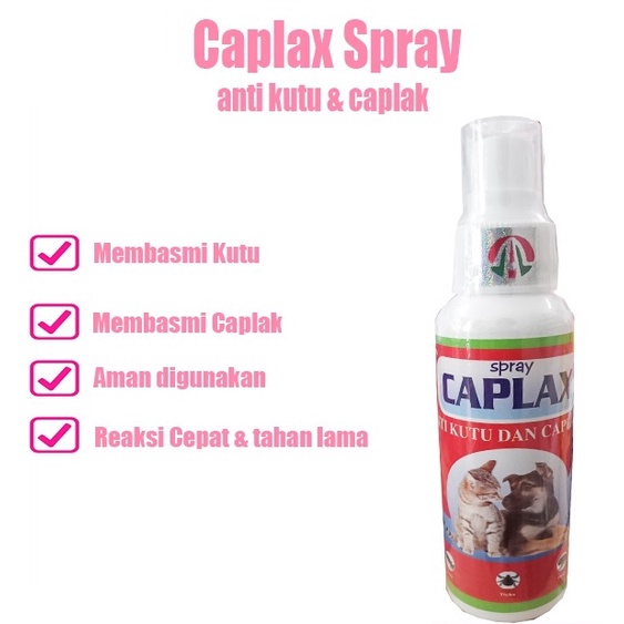 Jual Caplax Spray 120ml - Obat Pembasmi Kutu Kucing/Anjing | Shopee ...