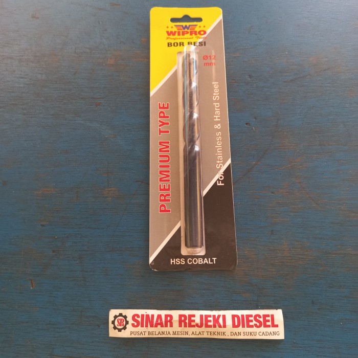 Jual Mata Bor Besi Stainless HSS Cobalt Premium 12 mm 12mm Wipro gz ...