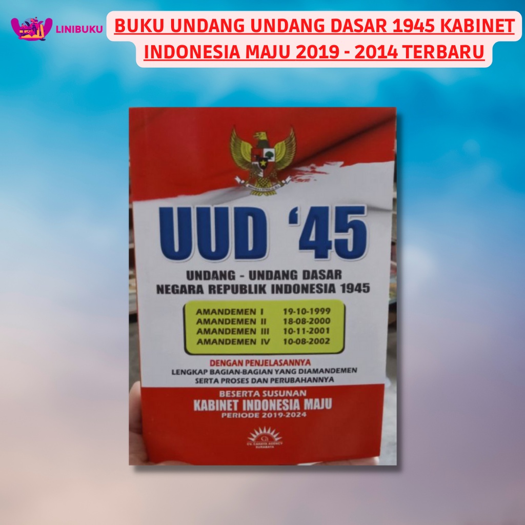 Jual BUKU UUD ( Undang Undang Dasar) 1945 dengan AMANDEMENNYA Terbaru ...