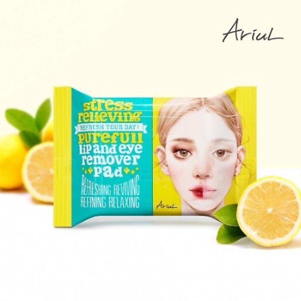 Jual Ariul Smooth N Pure Lip N Eye Remover Pads 30S | Shopee Indonesia