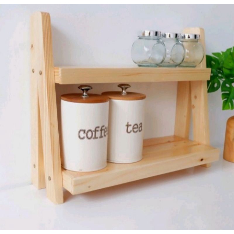 Jual RAK BUMBU/RAK KAYU SERBAGUNA/RAK DINDING/RAK UNIK | Shopee Indonesia