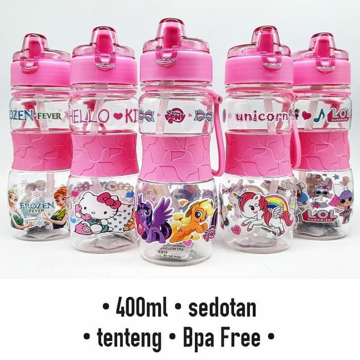 Jual BOTOL MINUM ANAK X-3688 SEDOTAN KARAKTER BPA FREE 400 ML | Shopee ...