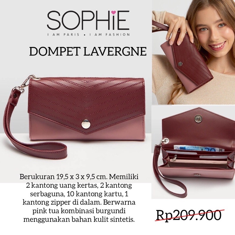 Jual dompet panjang sophie martin lavergne wallet | Shopee Indonesia