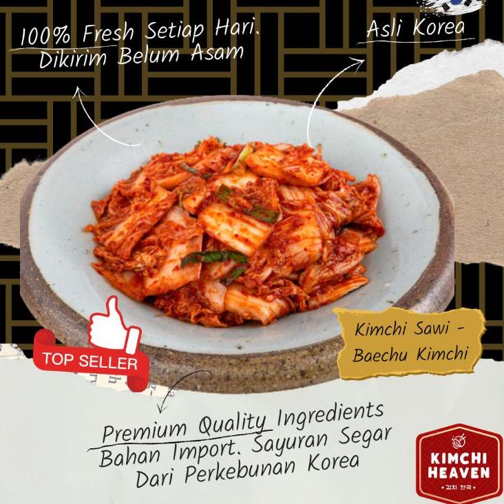 Jual Kimchi Heaven 1kg Kimchi Korea Halal Fresh Kemasan Toples Jar ...