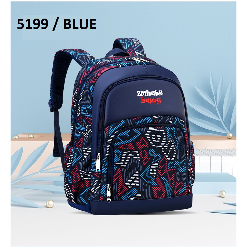 Jual DRAB5199 ORI ZMBABY Tas sekolah Impor / Tas sekolah cowok / Tas seklah laki laki Ransel ...