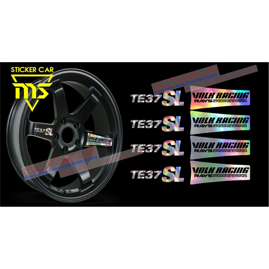 Jual TE37 SL JDM Stickers Rays Volk Racing Wheels Decals 17-20 inch ...