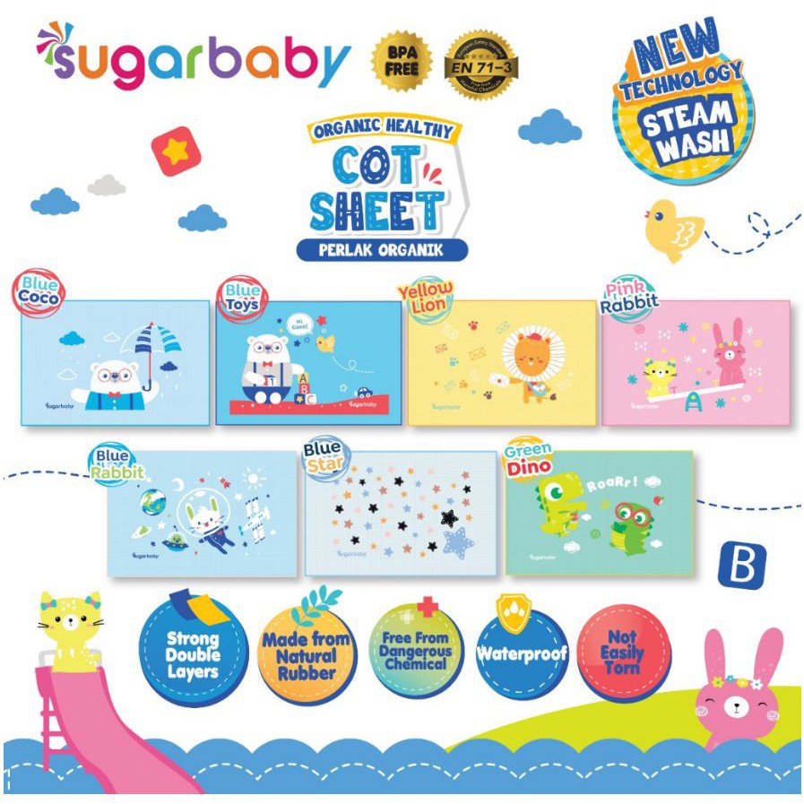 Jual Sugar Baby Perlak Karet Motif Ukuran 90x60cm | Shopee Indonesia
