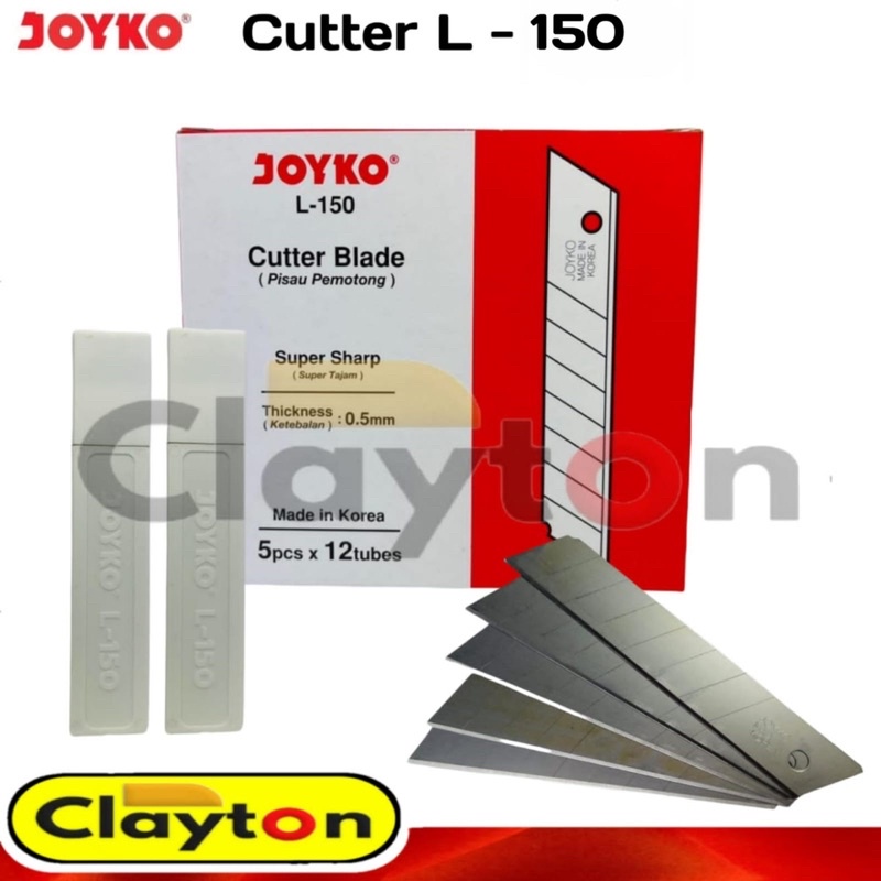 Jual Isi / Refill / Pisau Cutter Joyko Besar L-150 / L150 | Shopee ...