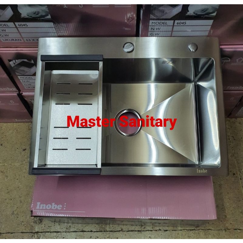 Jual Kitchen Sink Stainless INOBE 6045 ORIGINAL /Bak Cuci Piring 1 ...