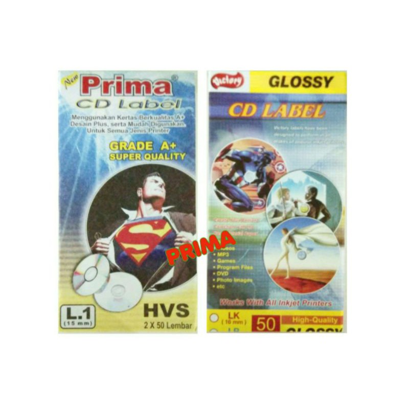 Jual STIKER LABEL CD GLOSSY / HVS ISI 100 LEMBAR | Shopee Indonesia