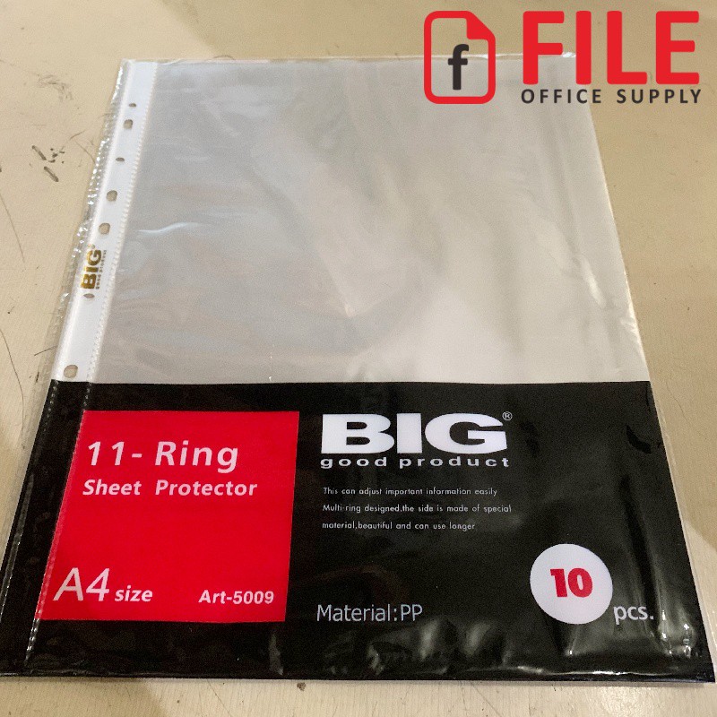 Jual Sheet Protector / PP Pocket / Plastik Binder Ordner A4 BIG (10 pcs ...