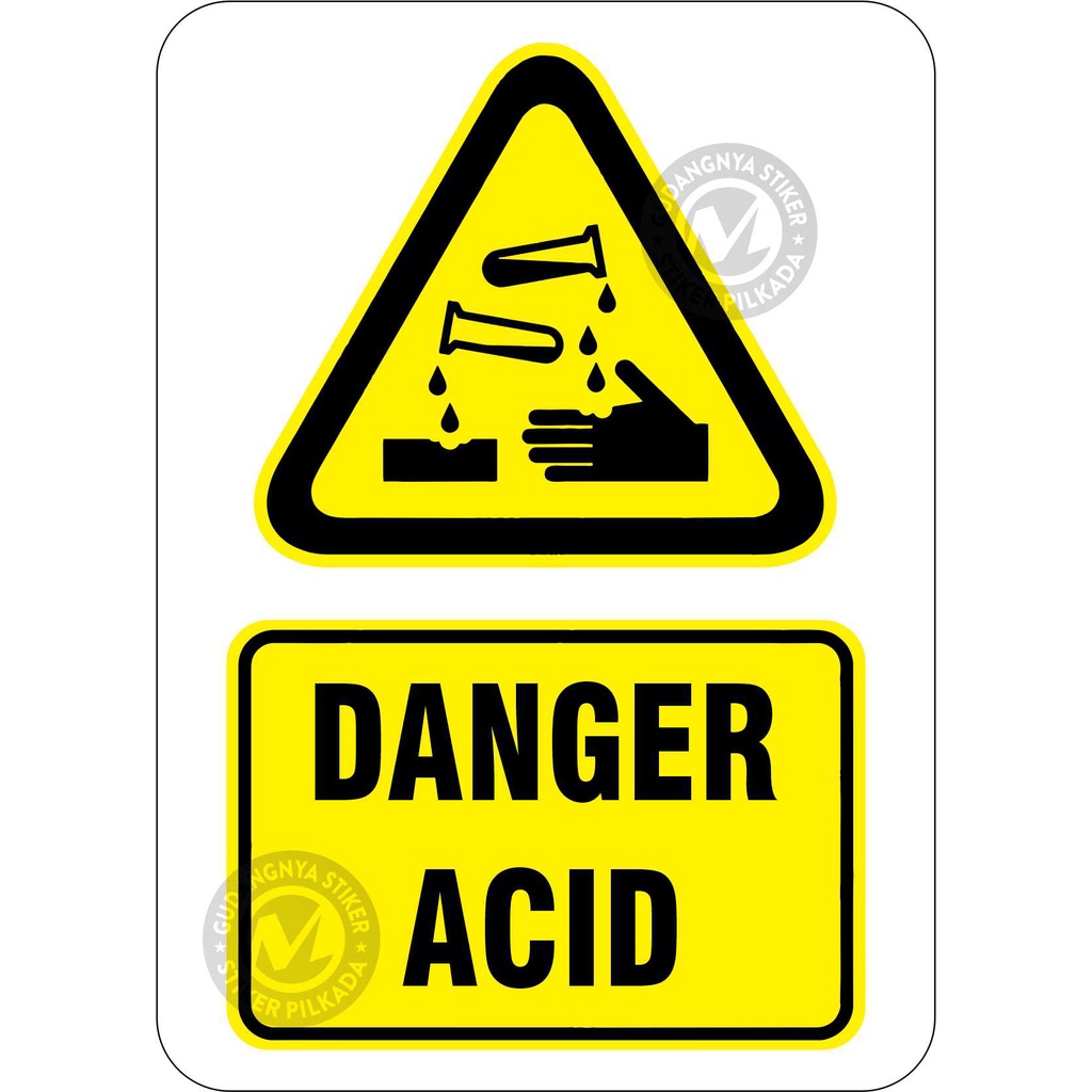 Jual stiker vinyl danger acid | Shopee Indonesia