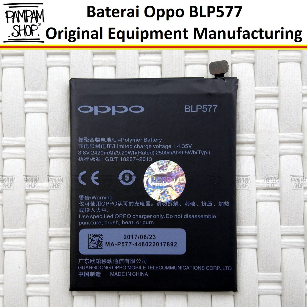 Jual Baterai Oppo Mirror 5 R3 A51 BLP577 Original Batre Batrai Battery ...