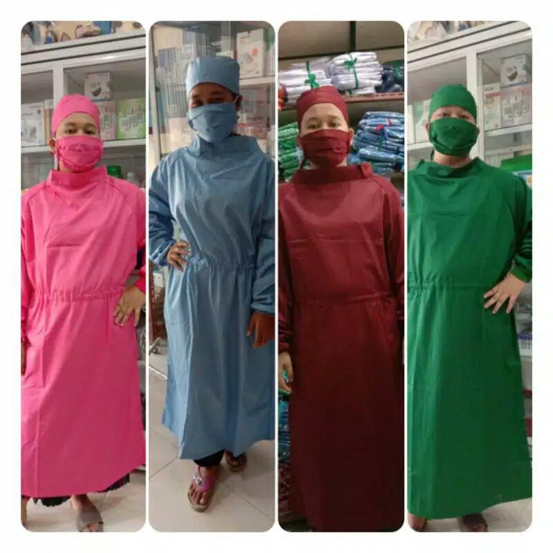 Jual Surgical Gown/Baju Bedah / jubah gown/ Gown Operasi/american driil ...