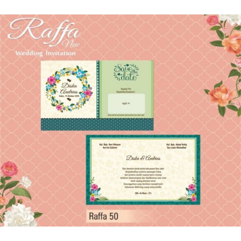 Jual undangan raffa 50 undangan unik/undangan lucu | Shopee Indonesia