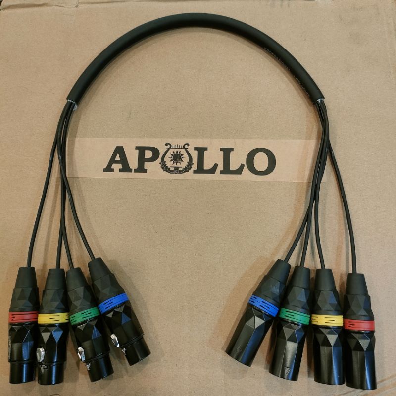 Jual Snake Kabel Apollo 4Ch TUM Original + Jack Male Female Panjang ...