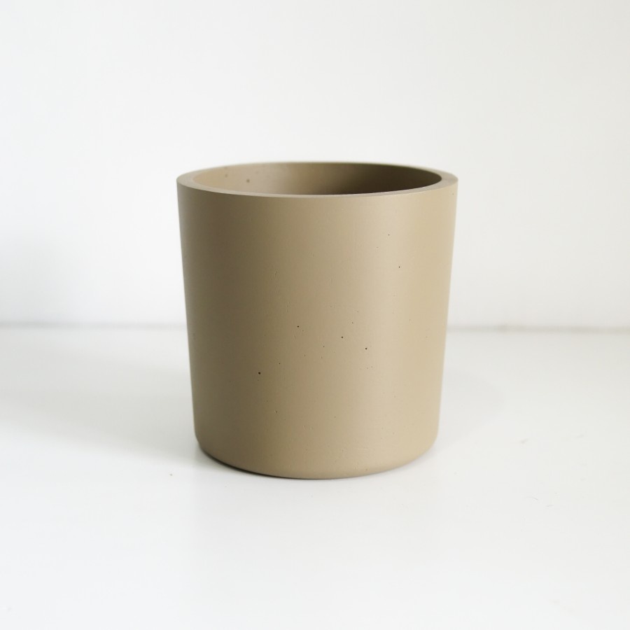 Jual SIGNATURE CONCRETE POT 20cm CYLINDER | Pot Bunga / Pot Tanaman ...
