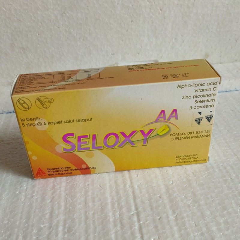 Jual SELOXY AA " Harga per/dus/box isi = 30 kaplet " Suplemen nutrisi ...