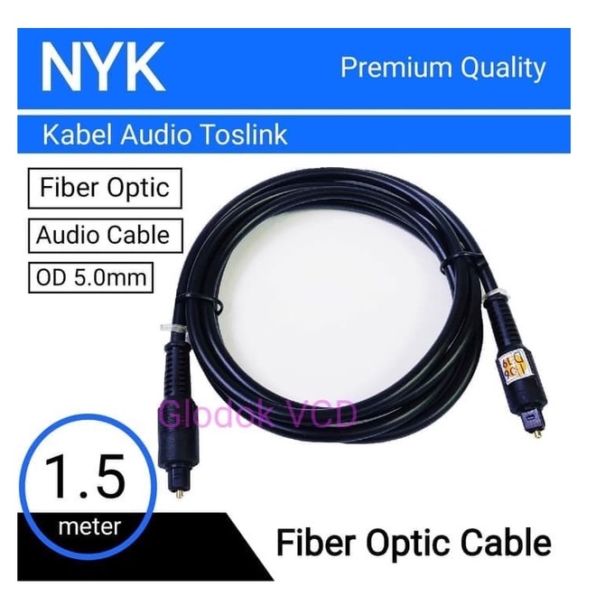 Jual NYK KABEL OPTIC OD5.0mm TOSLINK 1.5M | Shopee Indonesia