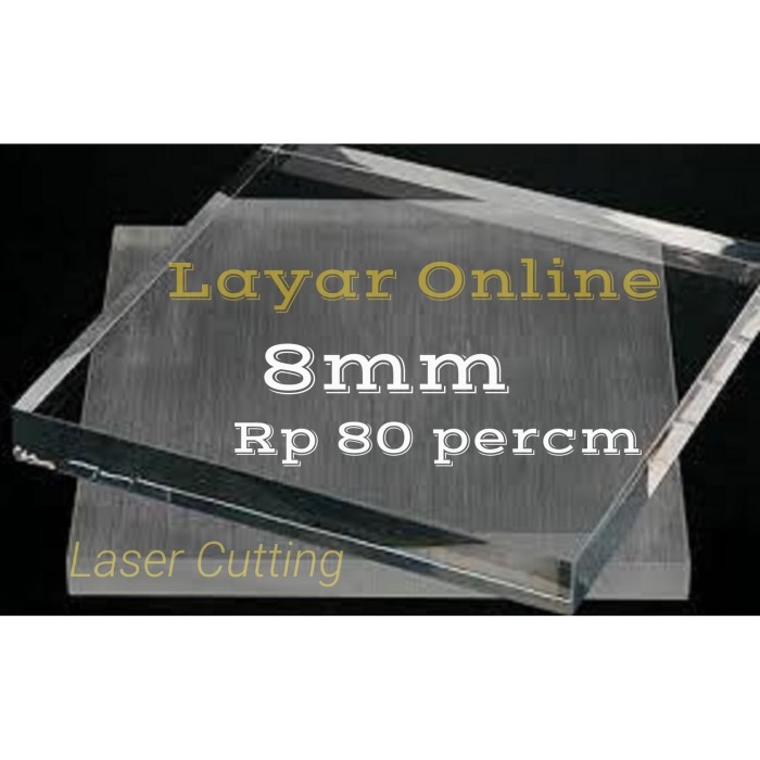 Jual Acrylic Bening 8mm 10x25cm Akrilik Lembaran Import | Shopee Indonesia