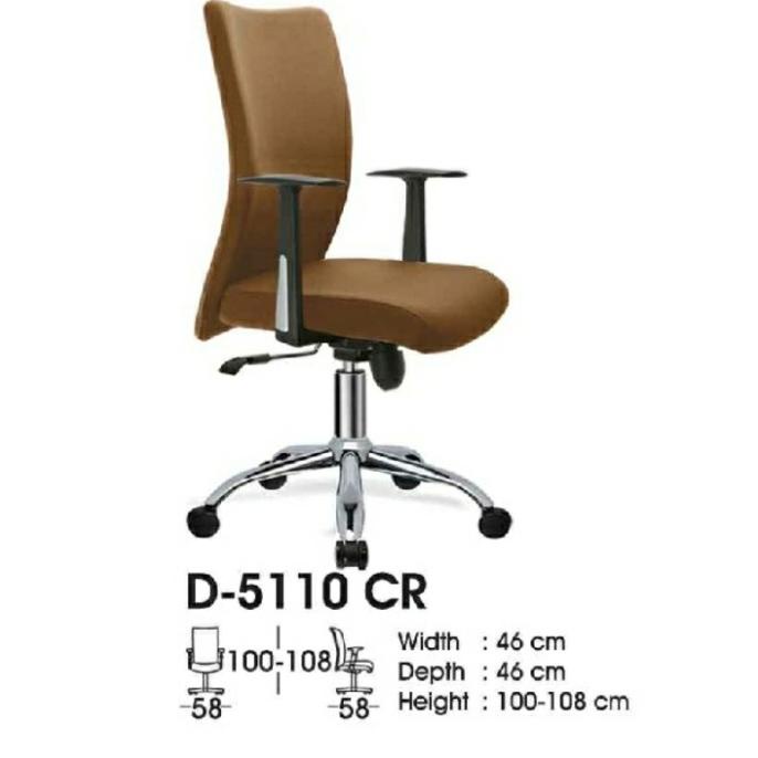 Jual Kursi Kantor/Kursi Kerja Indachi D5110-Cr Molek Furniture Storikis ...
