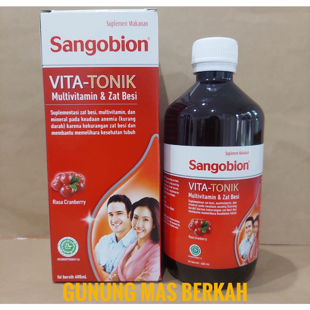 Jual SANGOBION VITA TONIK sirup 400 ML | Shopee Indonesia