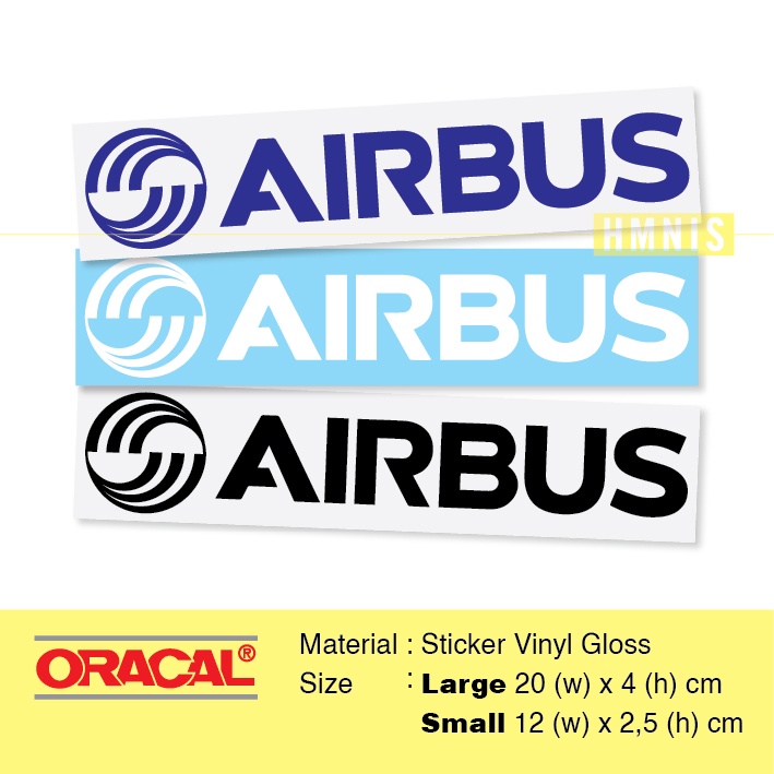 Jual Sticker Airbus, Sticker Airbus Logo, Sticker Penerbangan Airbus ...