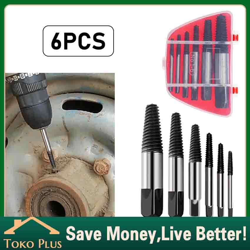Jual Grip On 6 Pcs Hand Tap Balik Rusak - Alat Pembuka Baut Skrup Rusak ...