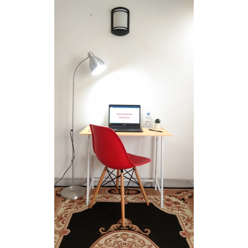 Jual Meja Portable Kerja Kayu Computer Kantor Besi Minimalis Modern ...